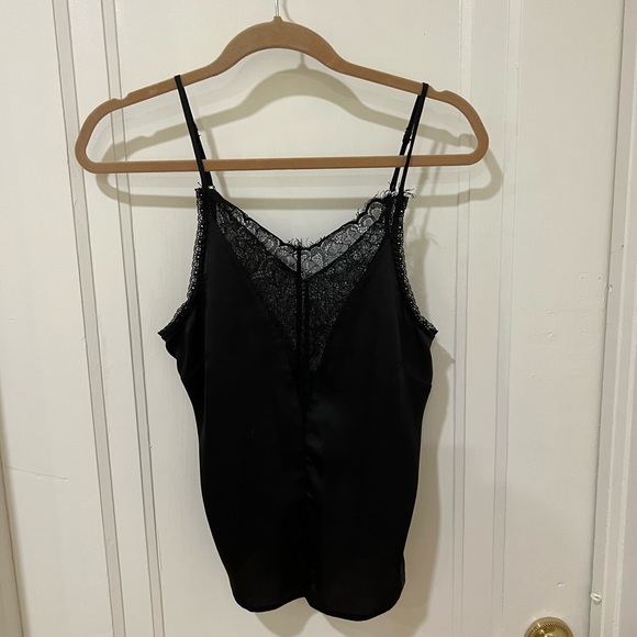 Addie | Tops | Addie Black Lace Silky Camisole Small | Poshmark